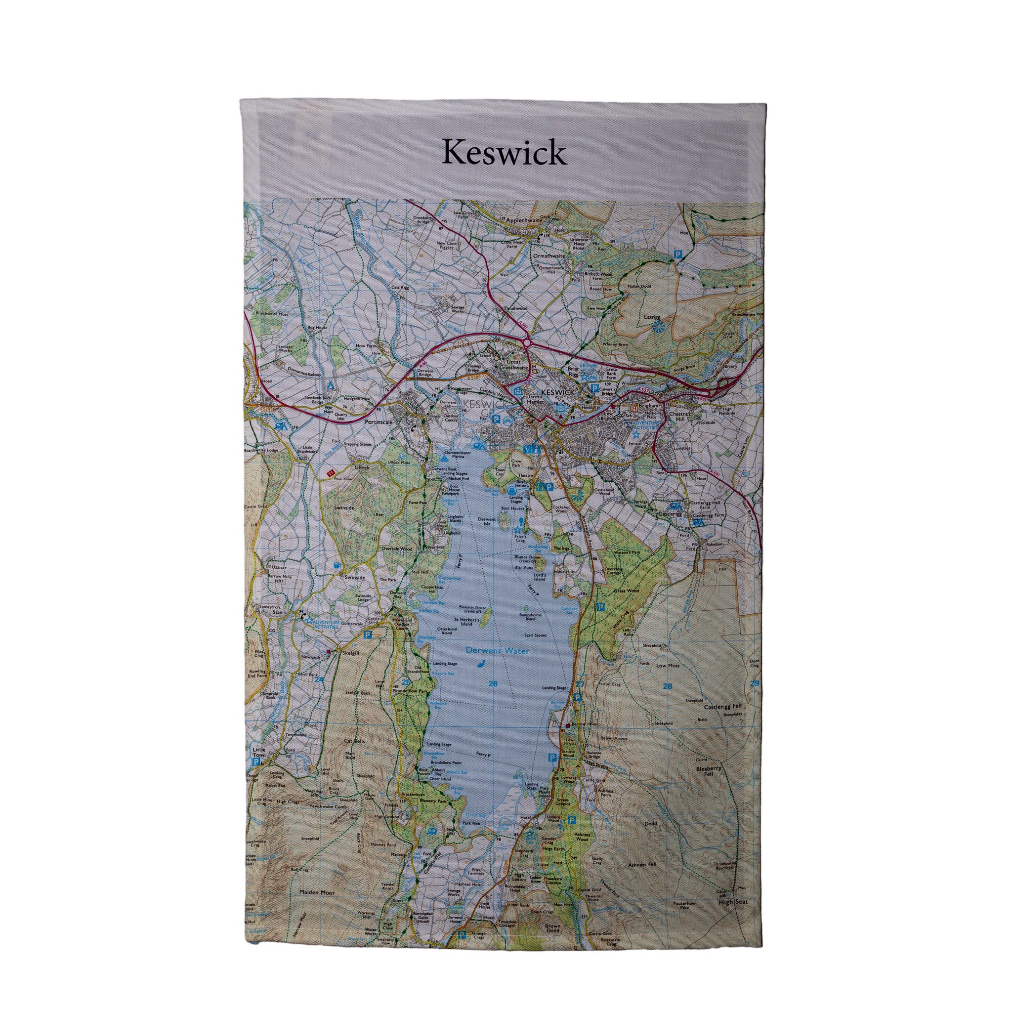 Keswick O.S Map Teatowel – Love the Lakes