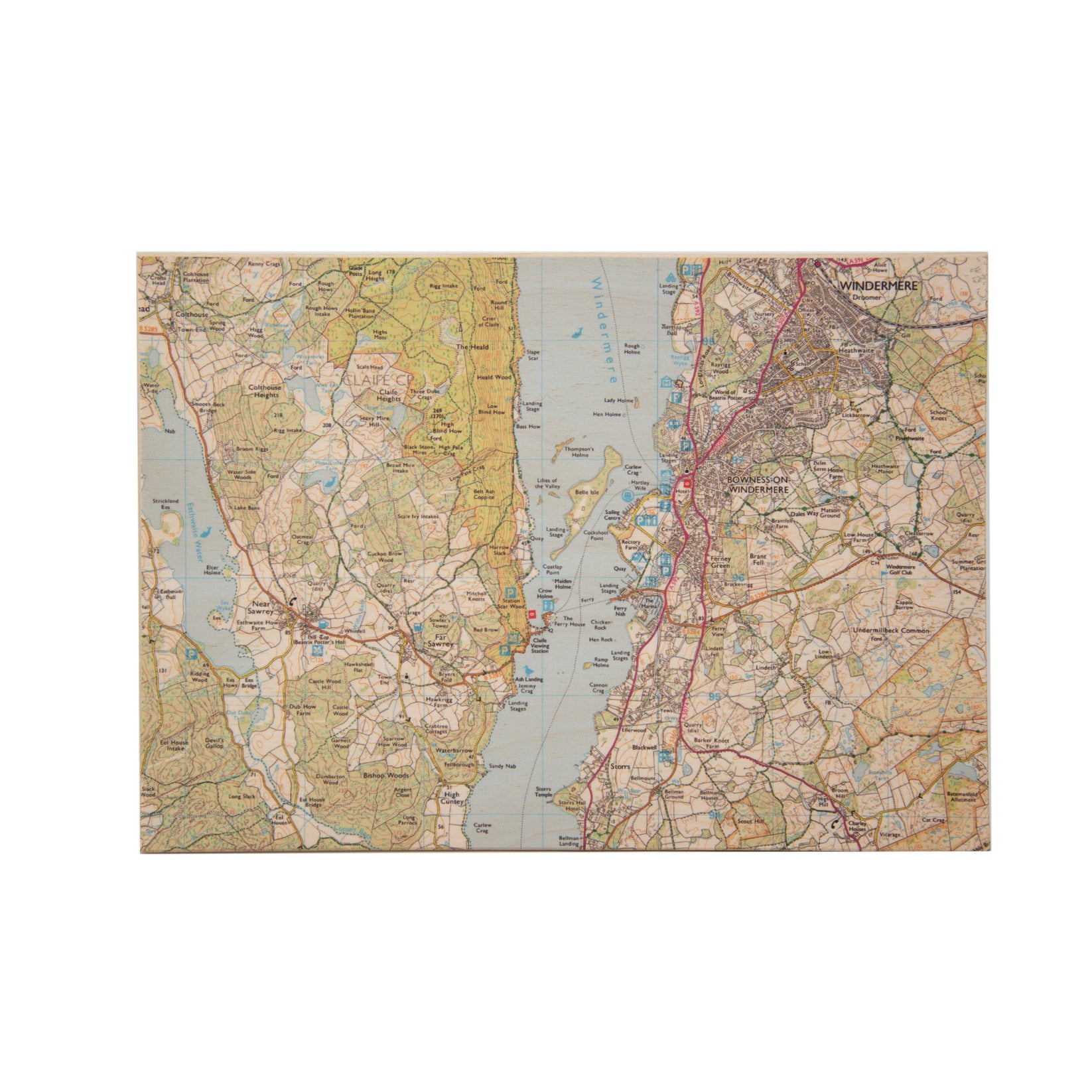 Bowness on Windermere O.S Map Table Mat – Love the Lakes