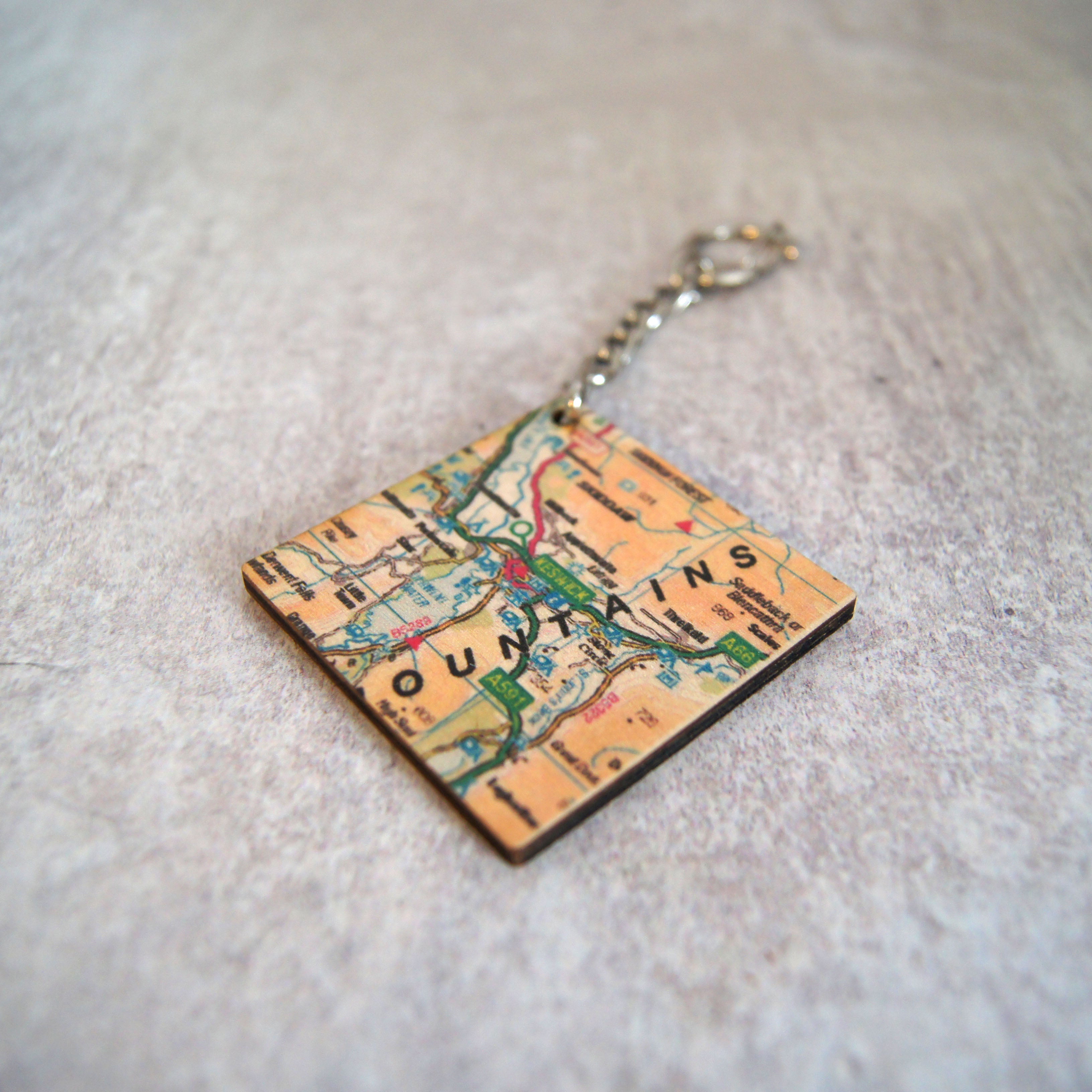 Keswick O.S Map Keyring – Love the Lakes