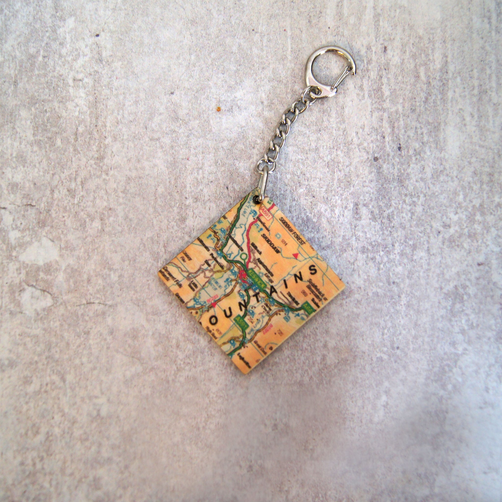Keswick O.S Map Keyring – Love the Lakes